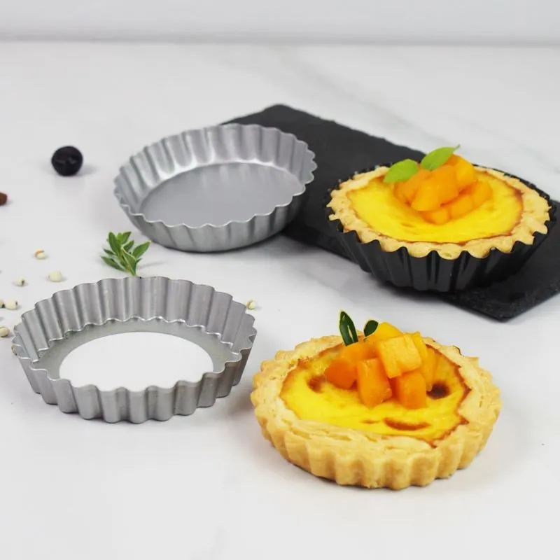 10cm Mini Pie Muffin Cupcake Pans Non-Stick Tart Quiche Flan Pan Molds ...