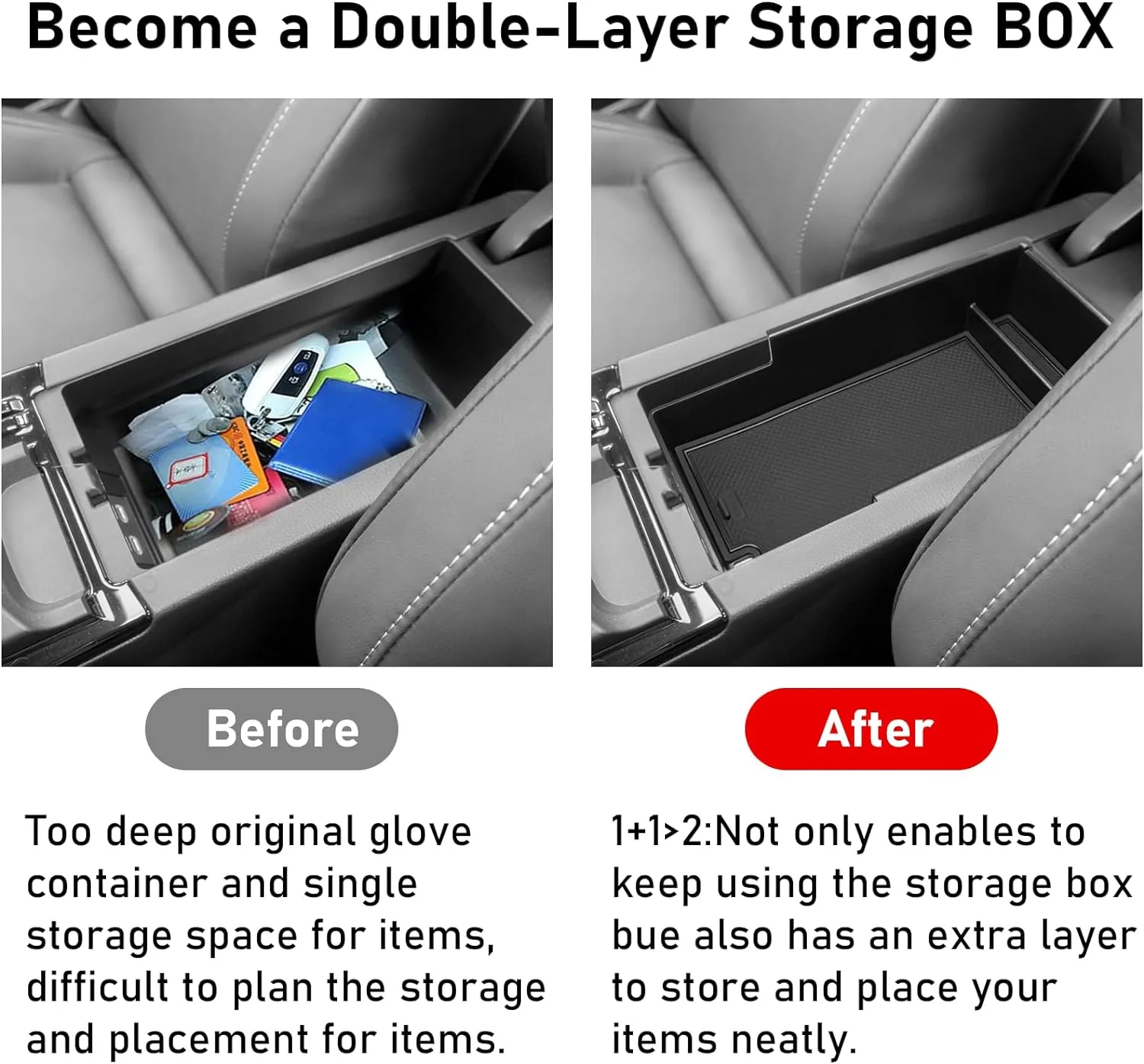 Wholesale Storage Box For 2023 2024 Toyota Prius Console Organizer Tray ...