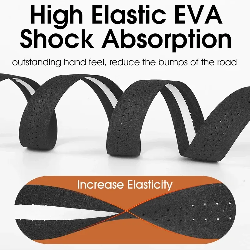 Road Bike Handlebar Tape EVA High Elasticity Anti-slip Grip Strap with ...