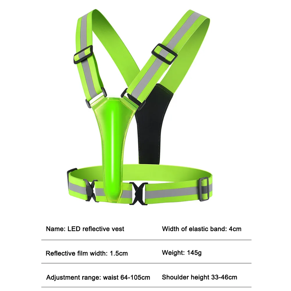 DHgate.com:Cycling Vest with Lights: USB Rechargeable Reflective LED ...