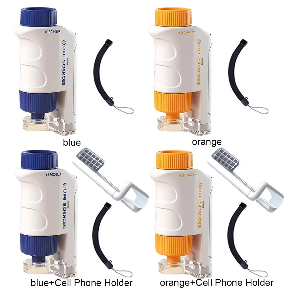 60-120X Kids Microscope Kit, Portable Mini Science Lab, Educational ...