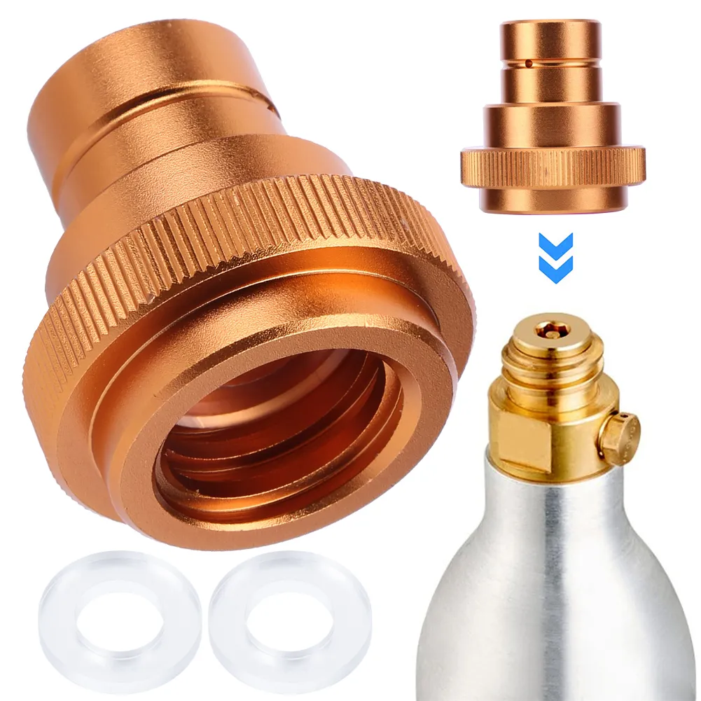 Brass Quick Disconnect Adapter for CO2 Cylinder Soda Water Bubbler, DUO ...