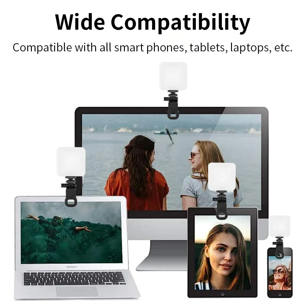 Mini Portable LED Clip Light for Phone, Tablet & Laptop - Perfect ...