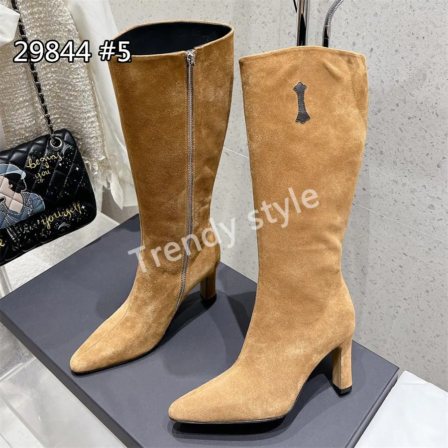 Premium Suede Leather High Heel Ankle Booties - Autumn Fashion, Perfect ...