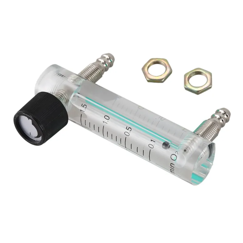 Gas Pressure Meter Dual Oxygen Flow Meter 0.1 1.5LPM With Adjustable ...