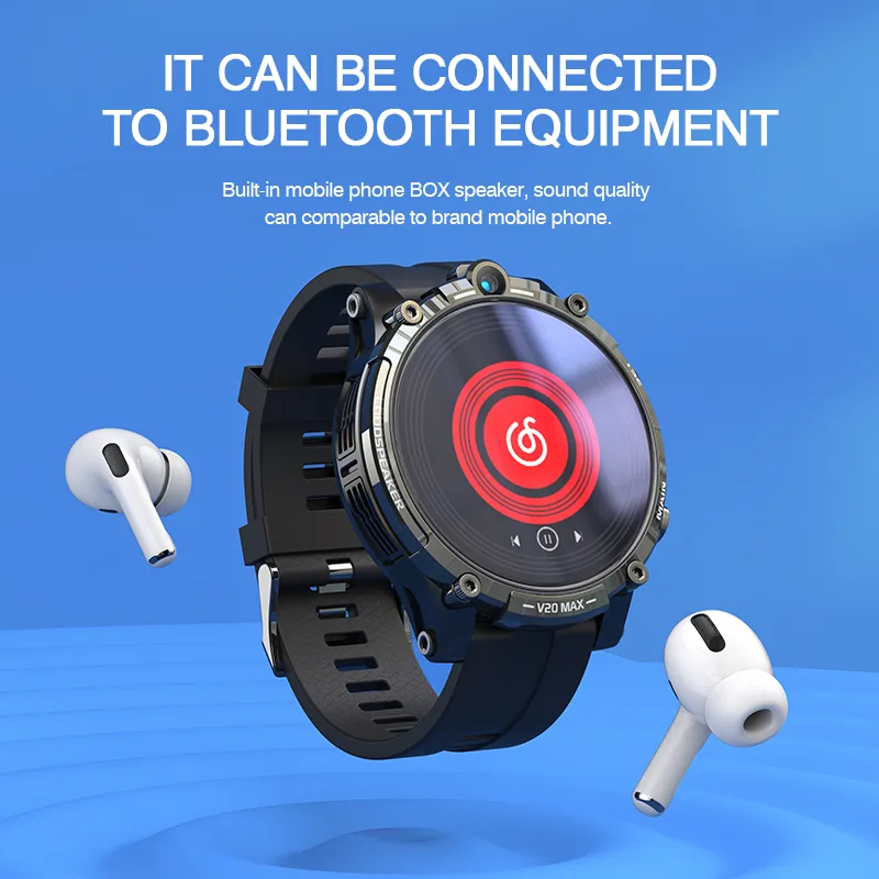 4G LTE V20 Max SIM Card 4G+128G Smart Watch Android 8.1 Google Play ...