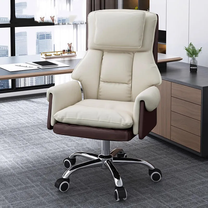 Stretch Mobile Office Chair with Ergonomic Massage Wheels and Headrest ...