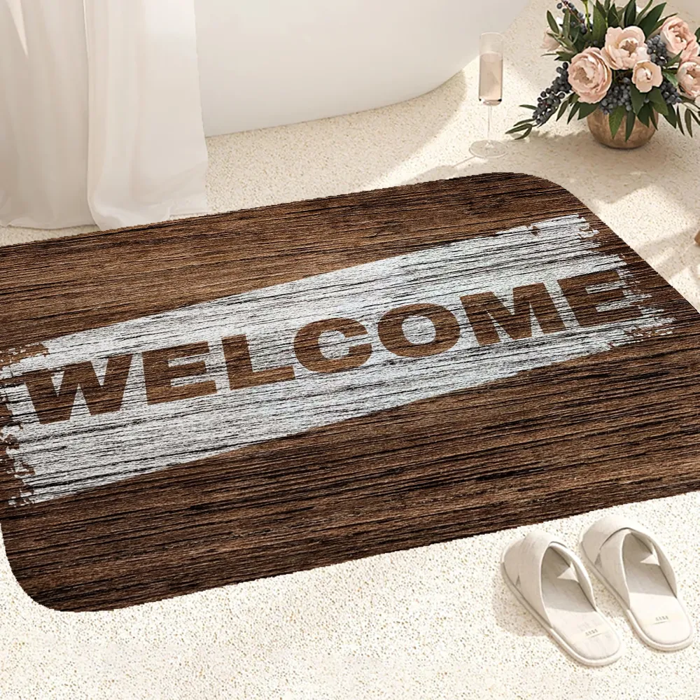 2024 Super Absorbent Welcome Doormat: Cozy Microfiber Washable Non-Slip ...