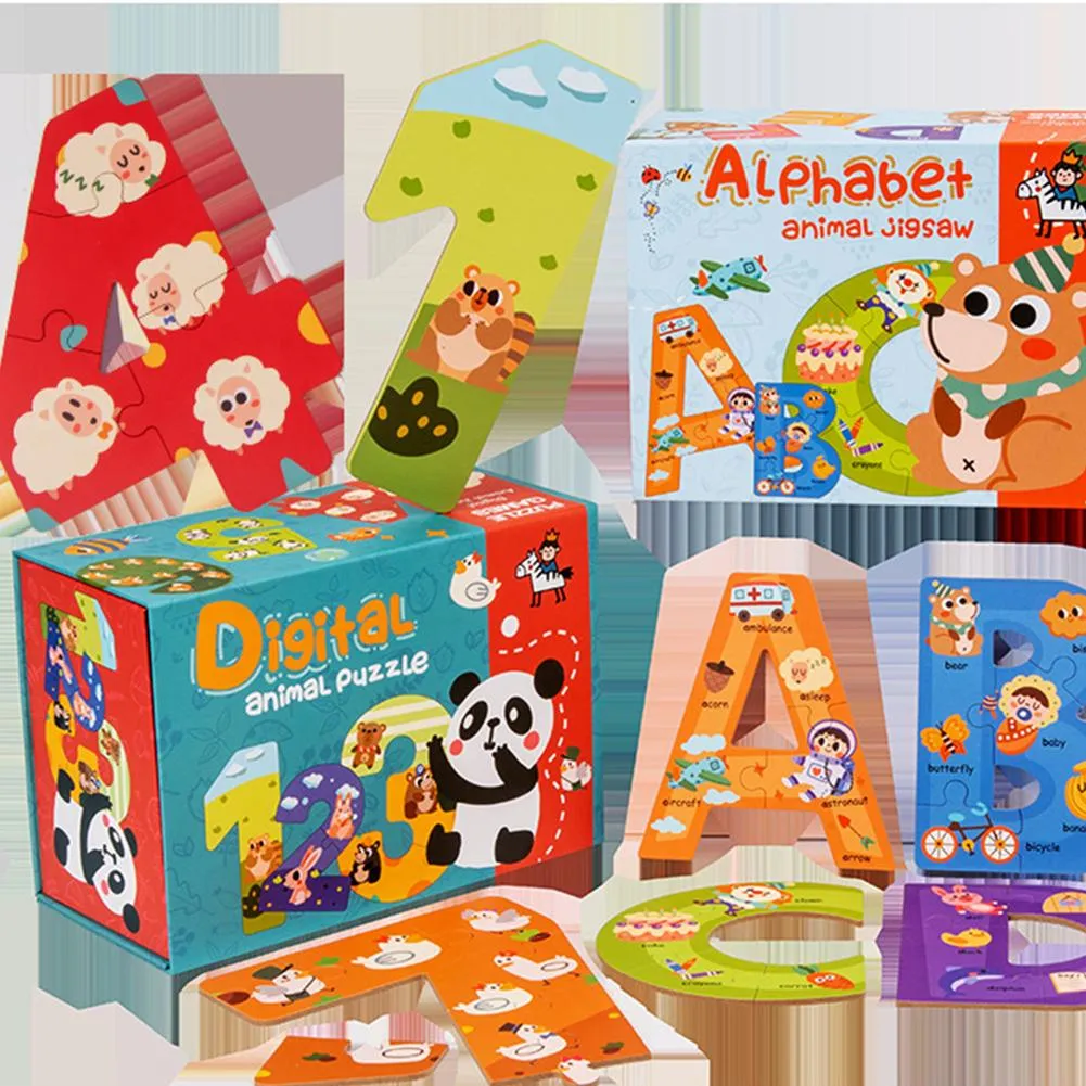Montessori Wooden Alphabet Puzzles For Kids 3 4 5 Years ABC Kids ...