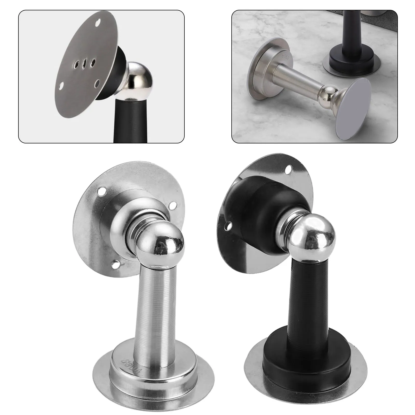 Magnetic Door Stop Grip With Self Adhesive Suction No Hole, No Punching ...