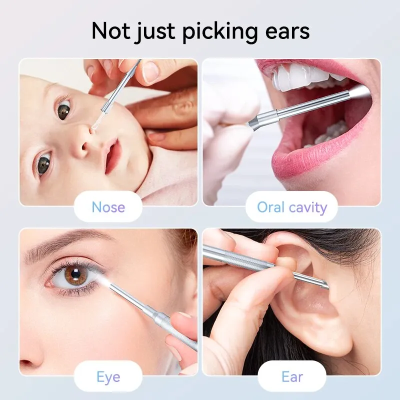 Ear Cam with 4.3 Inch IPS Screen - Ultra Clear View Ear Scope 3.9mm Ear ...