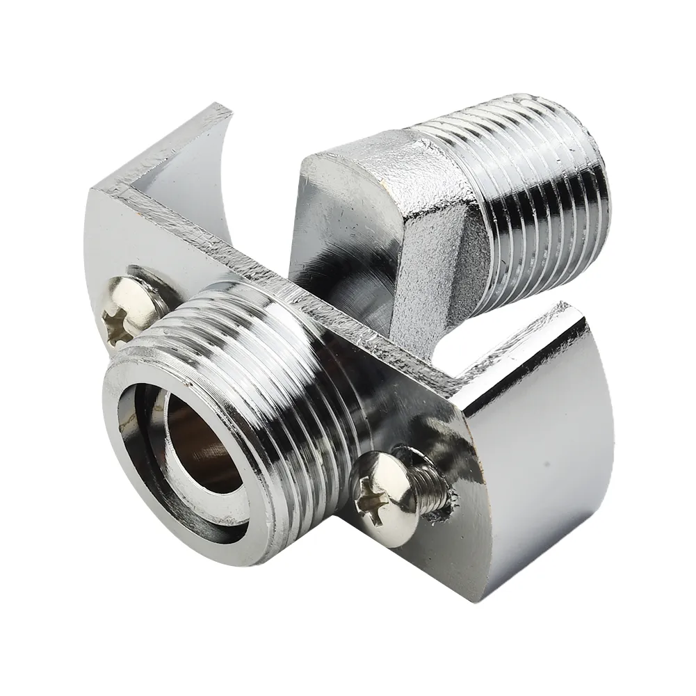 Adjustable Copper Shower Head Angle Adapter with Curved Intake Pipe for ...