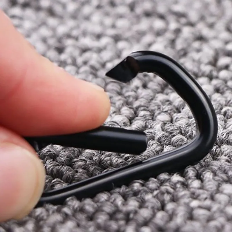D Rings Clip Hook Carabiner Clip Outdoor Hiking Spring Clip Hooks ...