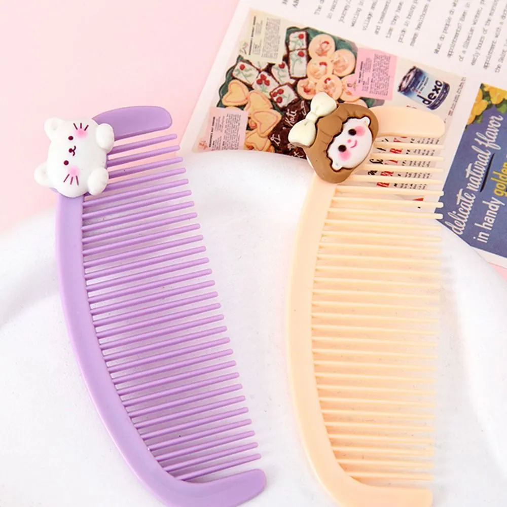 Portable Anti-static Fine-toothed Hair Styling Comb for Kids Cute Fruit ...