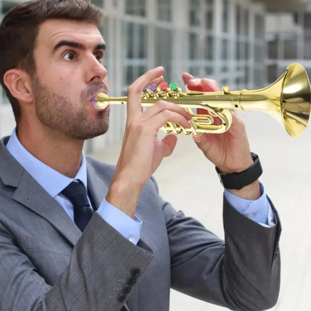 Kids' Trumpet with Keys, Ideal Birthday Gift for Budding Musicians: Fun Learning Instrument from ...