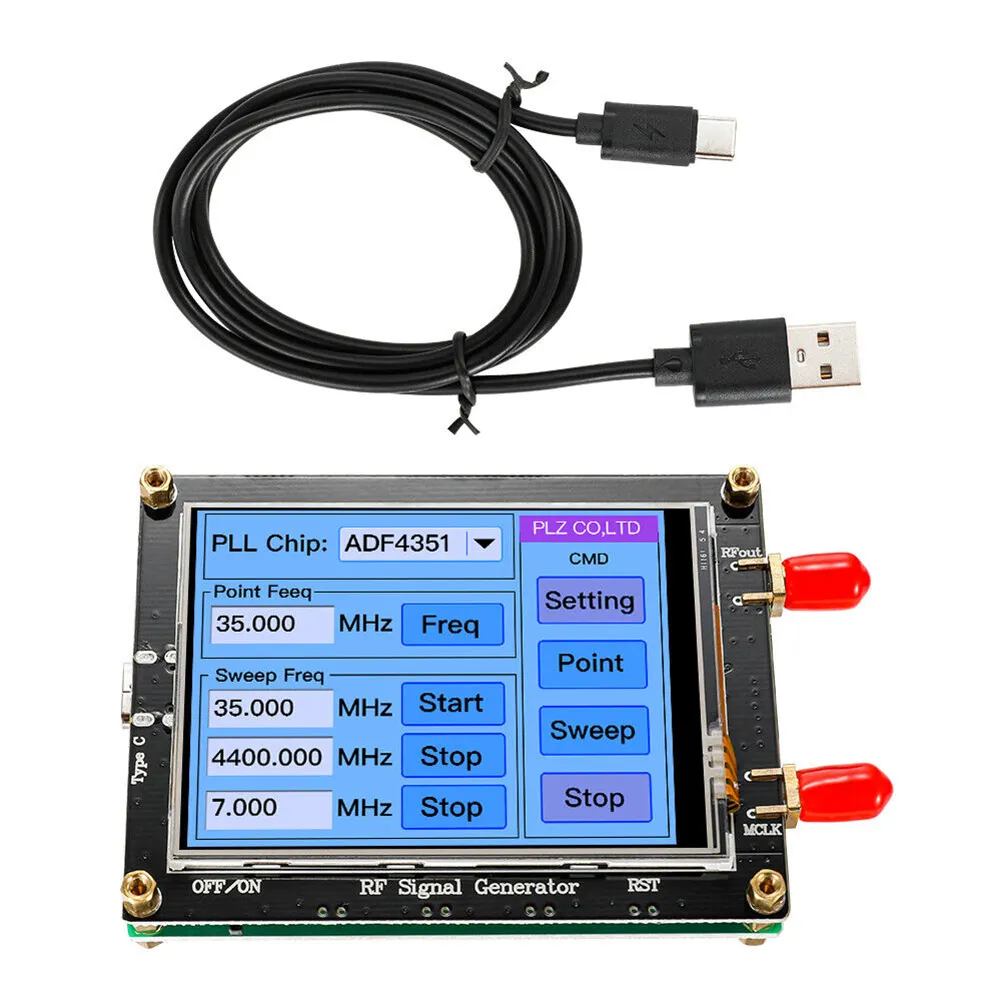 RF Frequency Machine With USB Touch Screen Signal Generator, 35M 4.4G ...
