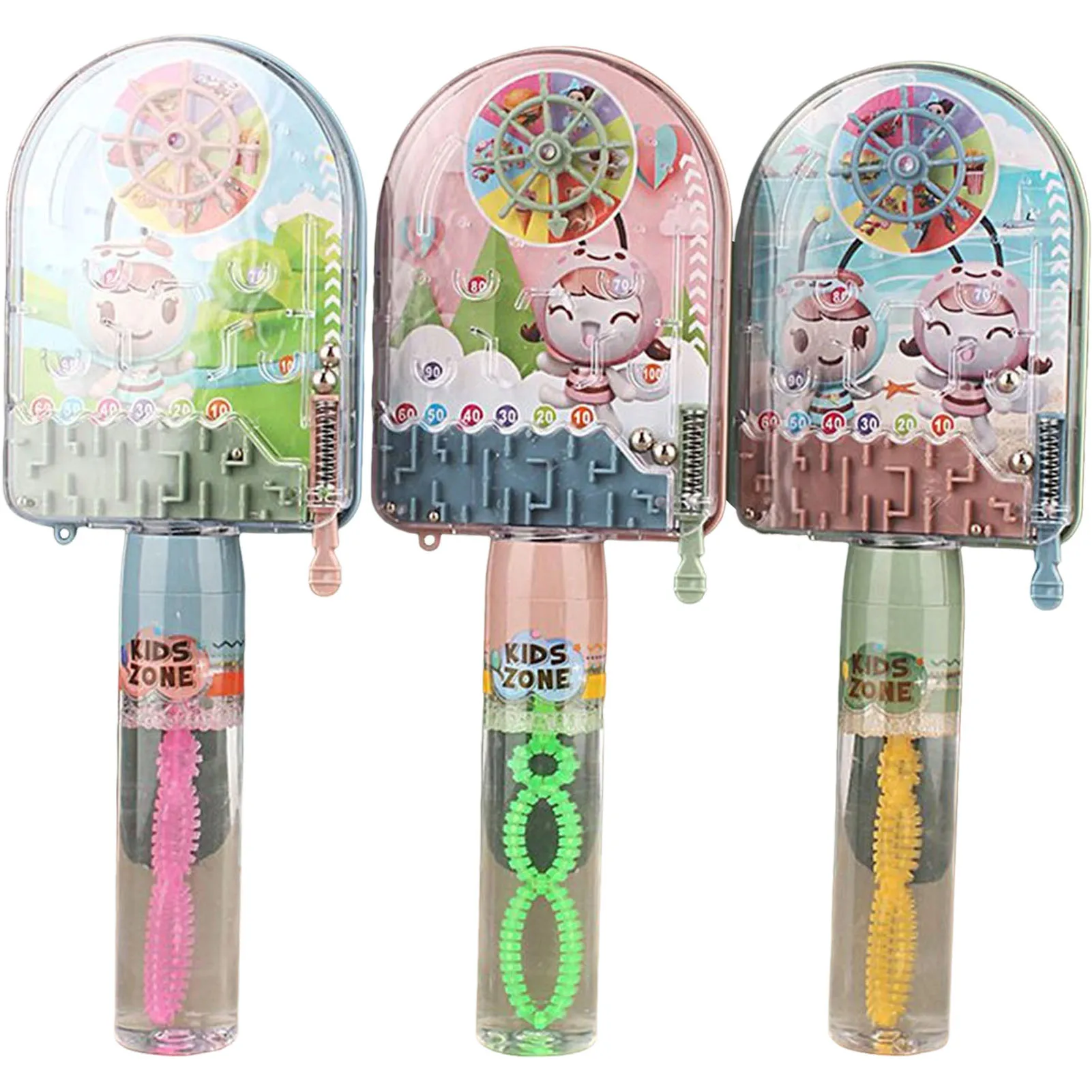 Colorful Plastic Bubble Wands Set for Kids Party Favors and Outdoor ...