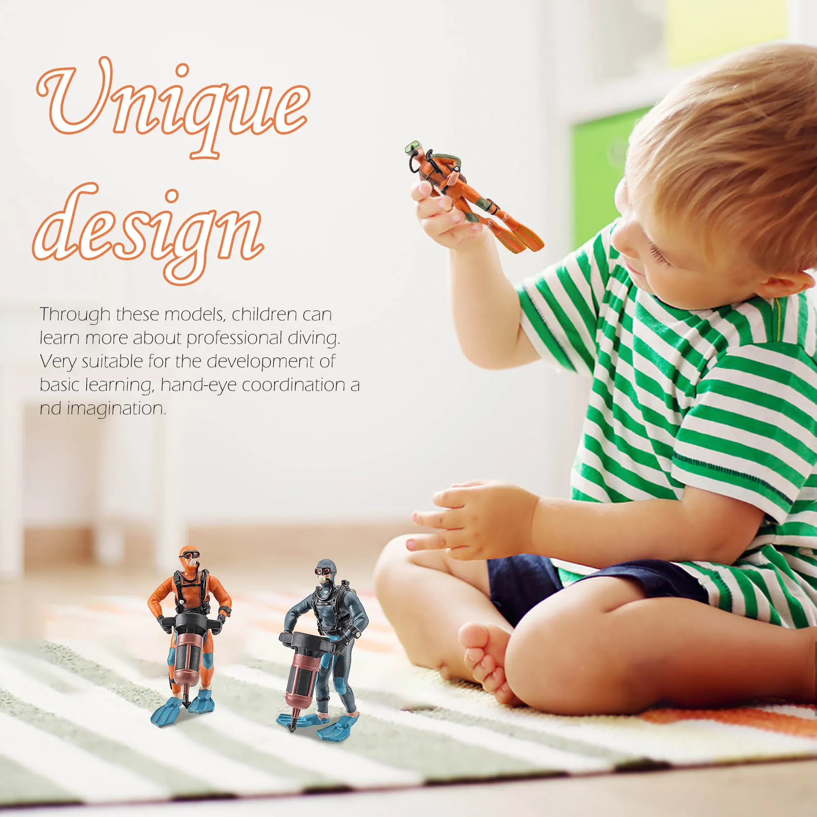 DHgate.com:Mini Plastic Diver Figurines Set for Swimming Pool, Dive ...