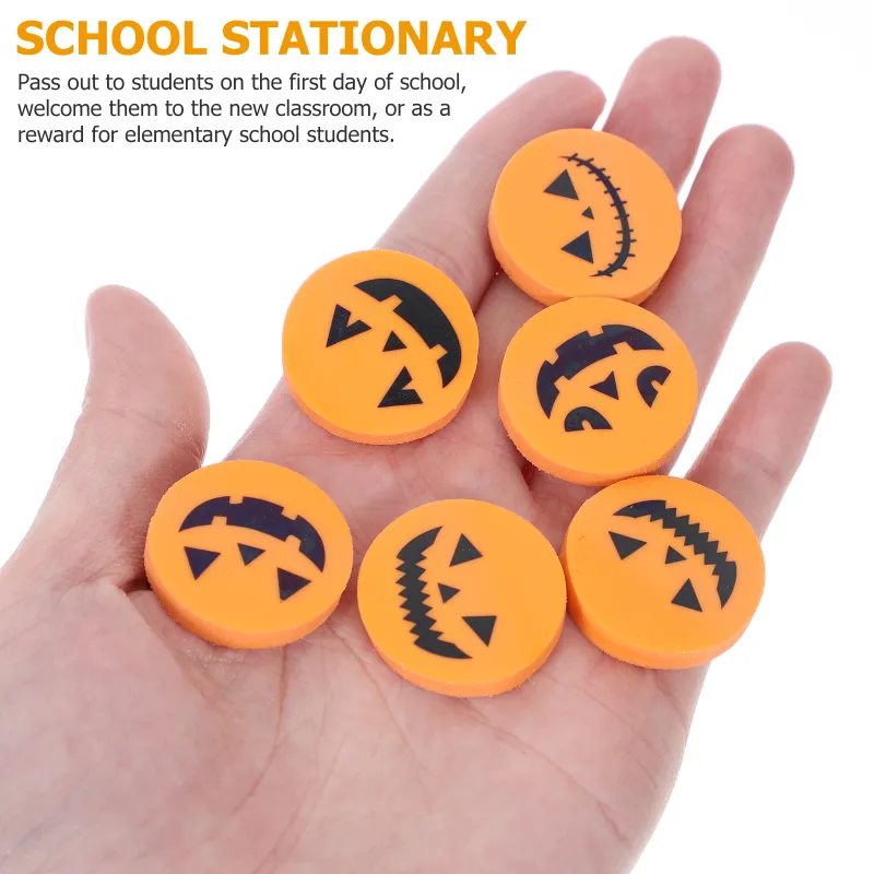 DHgate.com:Halloween Pumpkin Eraser Set: 18 Pcs Novelty Pencil Erasers ...