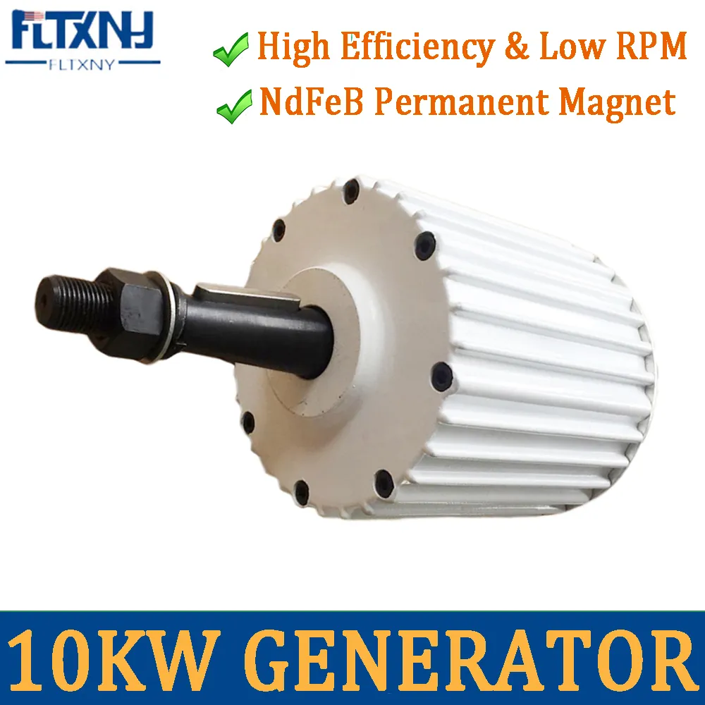 High Efficiency 10KW Low RPM Electric Generator, 48V/96V/110V/220V ...
