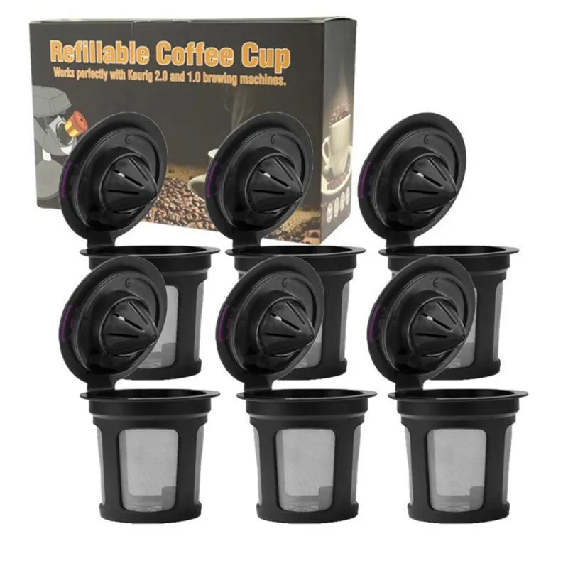 Refillable Coffee Filter Cup Reusable Coffee Pod Filled Capsule ...