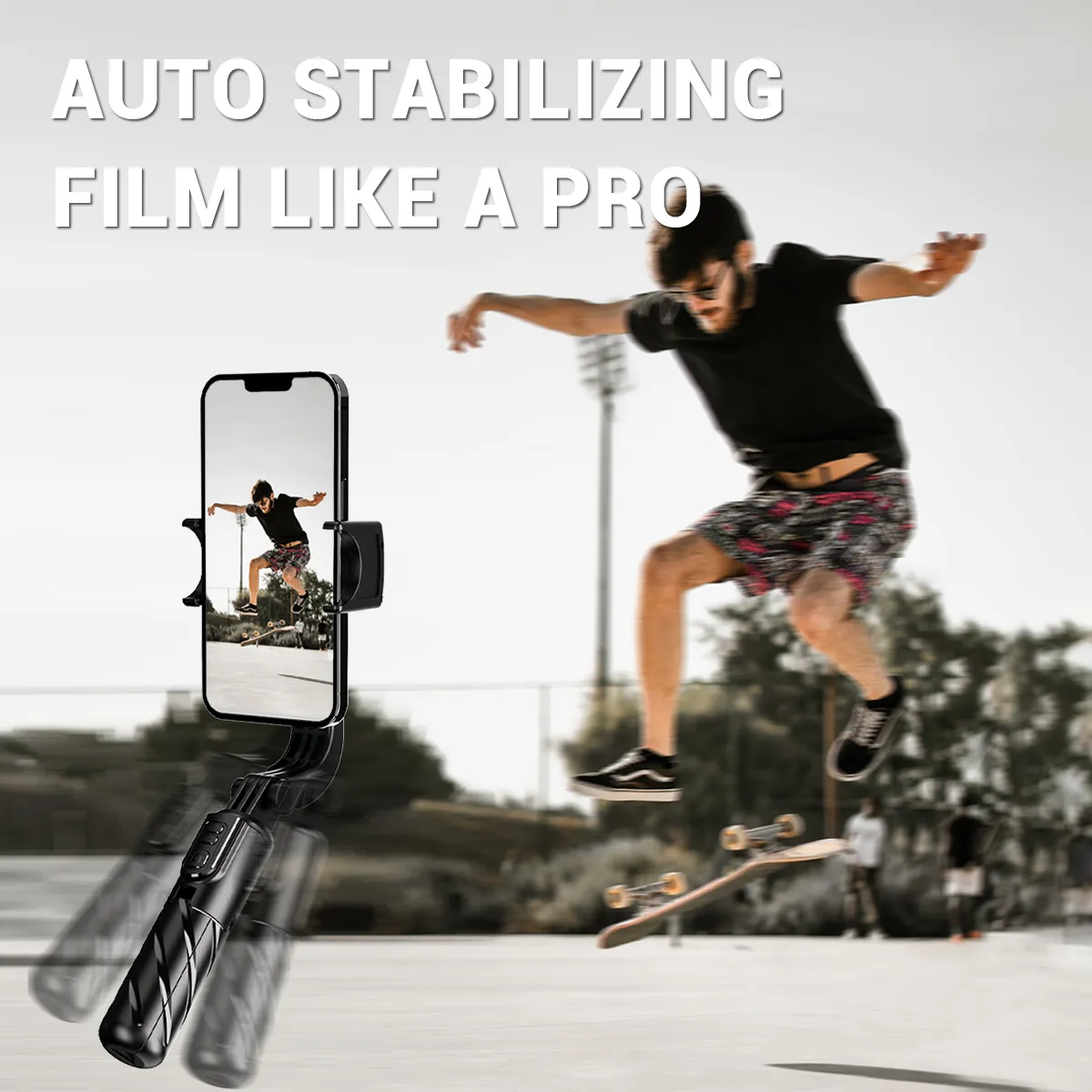 Mobile Video Stabilizer Bluetooth Selfie Stick Tripod with Fill Light ...