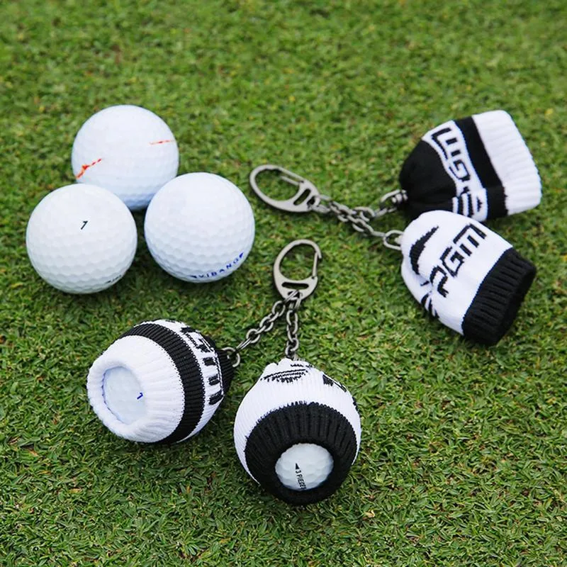 2024Mini Knit Golf Ball Storage Bag, Cute Portable Golf Ball Holder ...