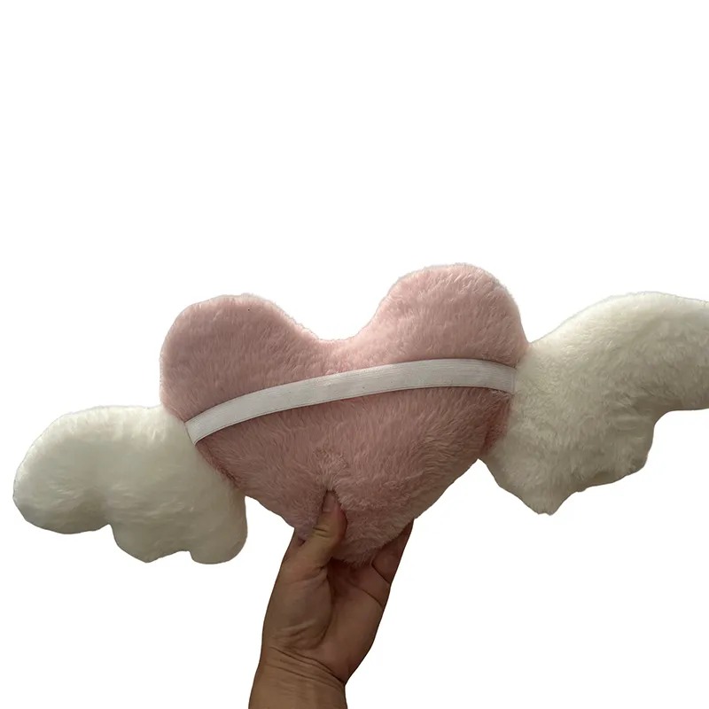 Heart-Shaped Plush Car Seat Cushion Neck and Lumbar Support Pillow ...