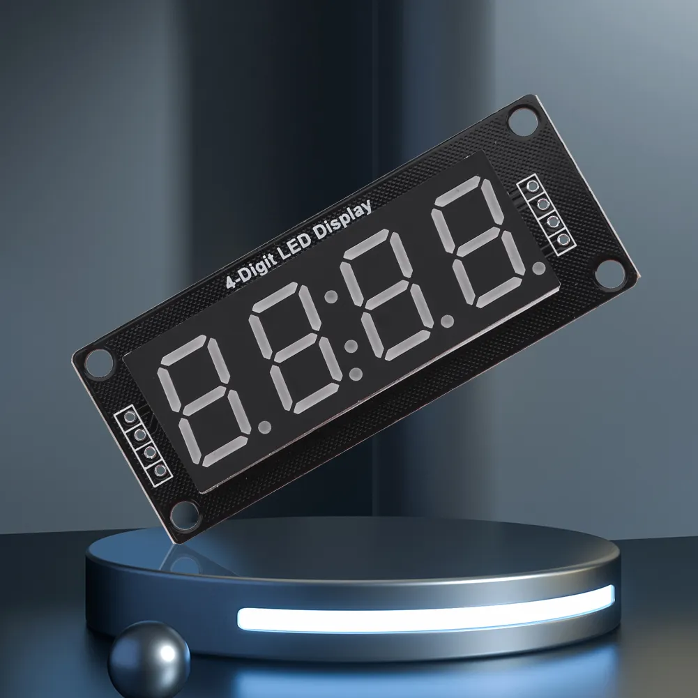 7-Segment Digital Indicator Tube rtc clock with 4 Digit Glow Tube and 0.56 Inch LED Display - TM1637