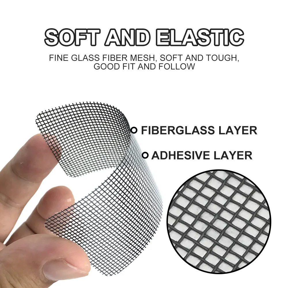 Window Screen Repair Tape Self Adhesive Net Door Fix Patch Anti Insect ...