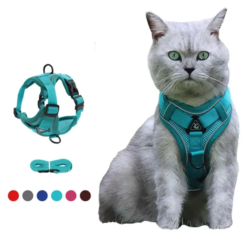 DHgate.com:Reflective Nylon Quick Release Dog Harness & Leash Set ...
