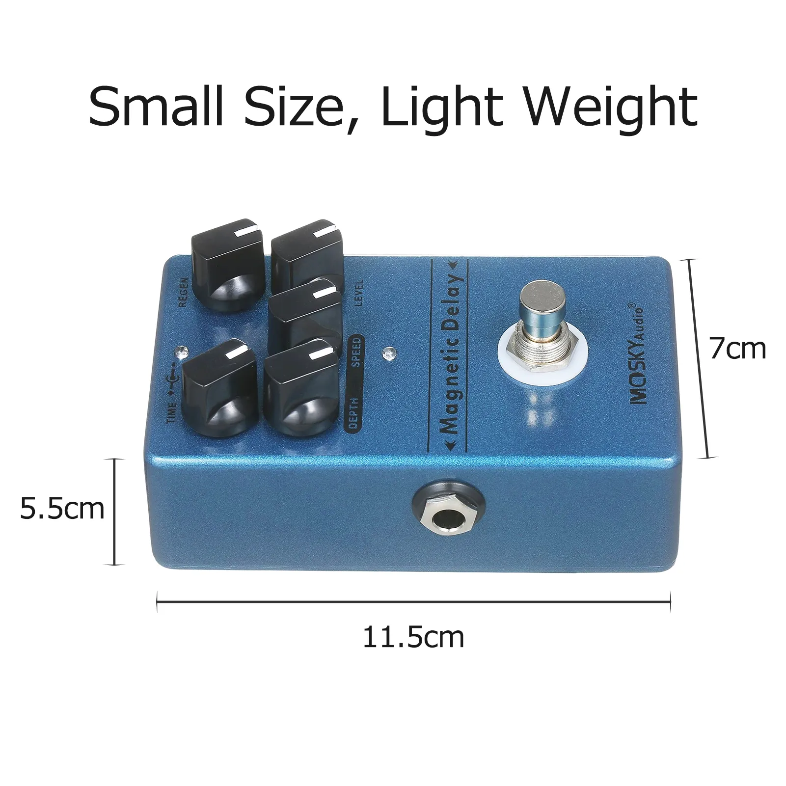 MOSKY Mini DC-9 True Bypass Guitar Effect Pedal, Digital Delay Effect ...