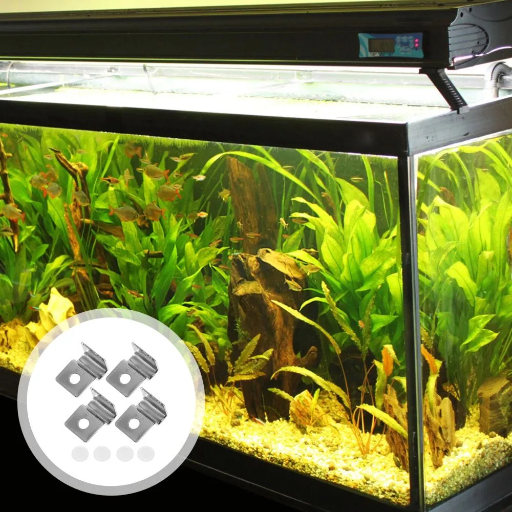 Glass Lid Supports - Durable Aquarium Lid Holders for Fish Tanks 4-Pack ...