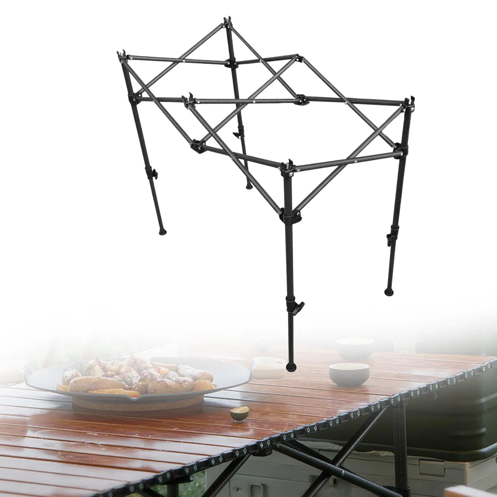 Collapsible Picnic Table Bracket Adjustable Durable Portable ...
