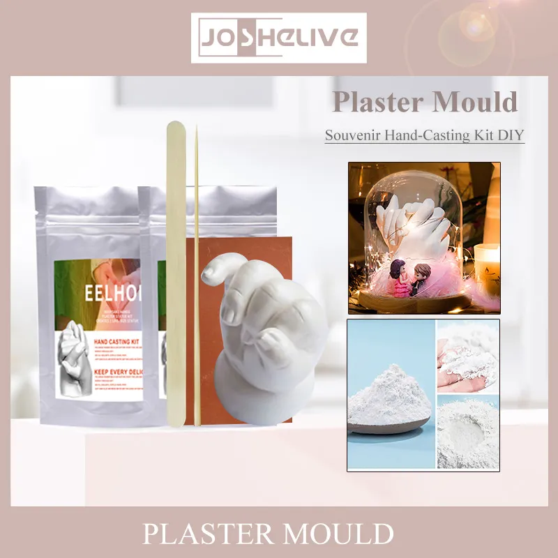 Hand Mold Mothers Day Gift Souvenir DIY Hand Foot Printing Mold Plaster ...