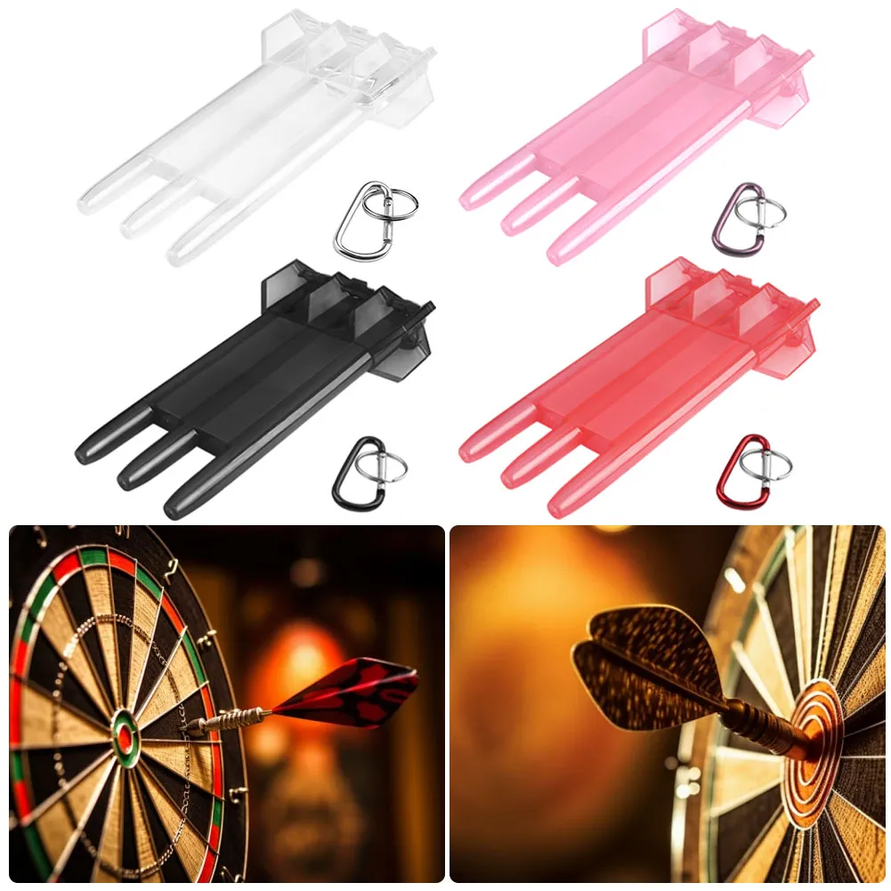 DHgate.com:3-Slot Dart Case Portable Plastic Dart Box | Transparent ...