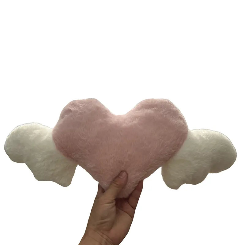 Heart-Shaped Plush Car Seat Cushion Neck and Lumbar Support Pillow ...