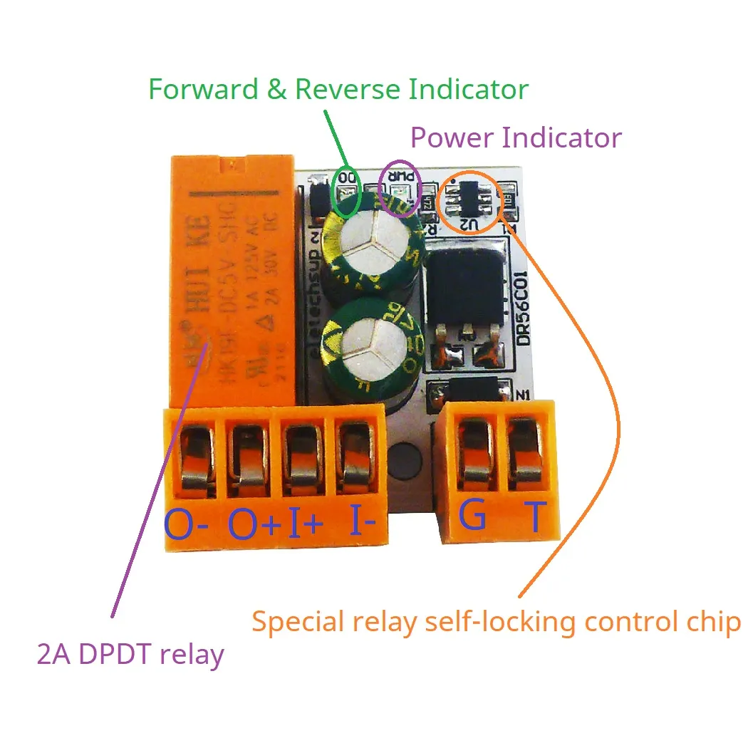 Bistable Self-Locking DPDT voltage sensing relay Control voltage ...