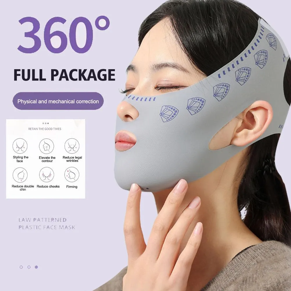 2024 Upgraded Face Slimming Mask: Chin Cheek Lift Bandage for V-Shape ...