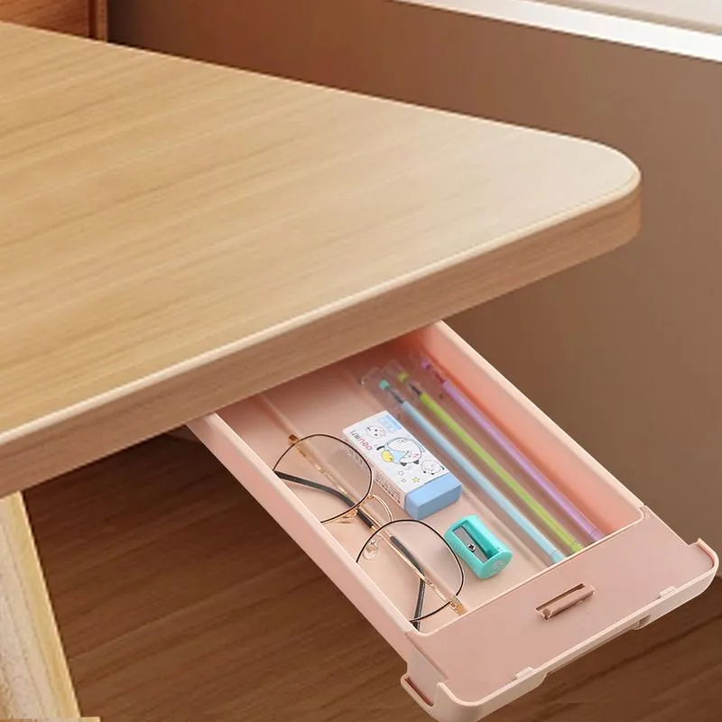 Wholesale Storage Boxes For Under Table Adhesive Storage Bin For Under ...