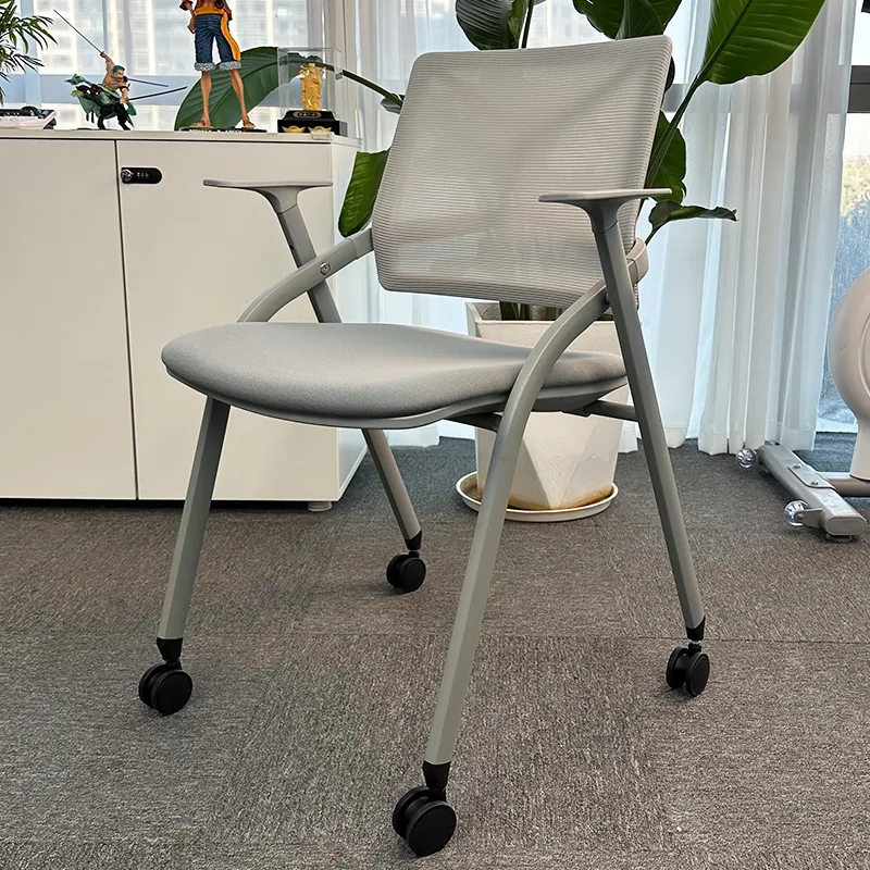 WKOC Ergonomic Office Chair With Writing Board Foldable Swivel Meeting ...