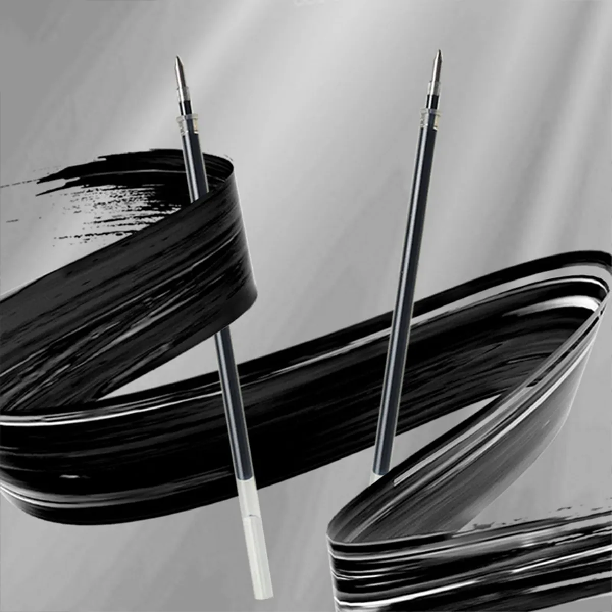 Black Gel Pens - Smooth Writing, Fast Drying, 0.7mm, Replaceable ...