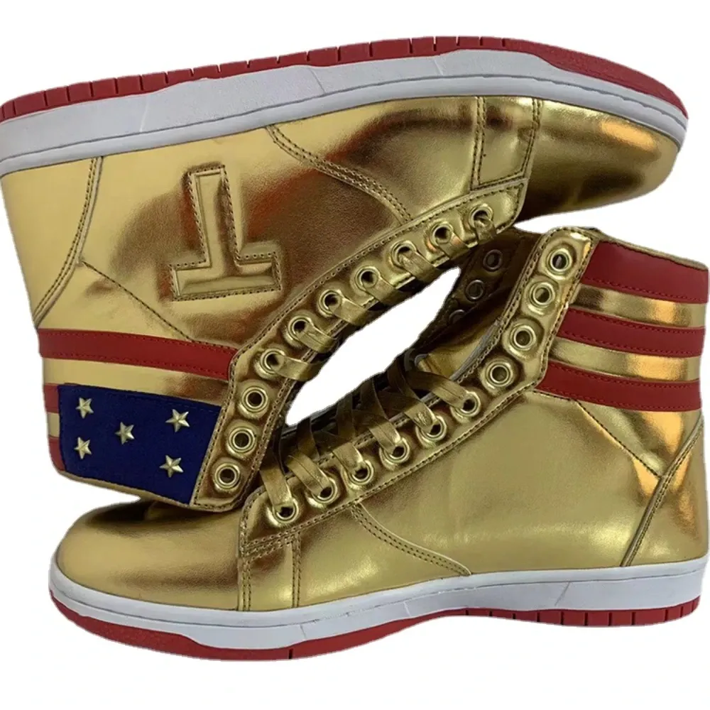 DHgate.com:Patriotic MAGA President Donald Trump Sneakers | Never ...