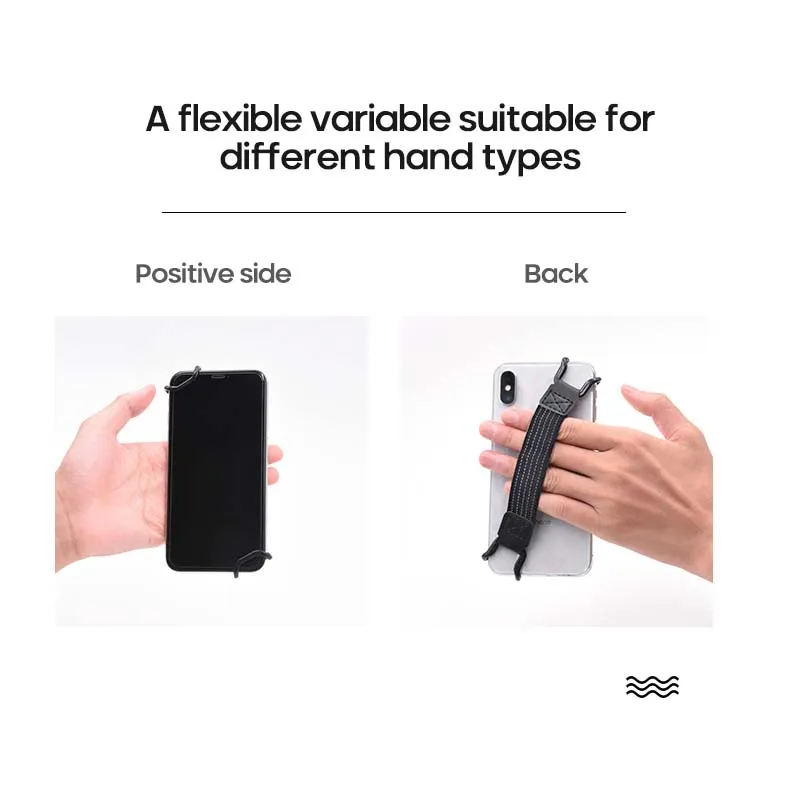Universal Mobile Phone Holder Elastic Strap One-Handed Finger Grip ...