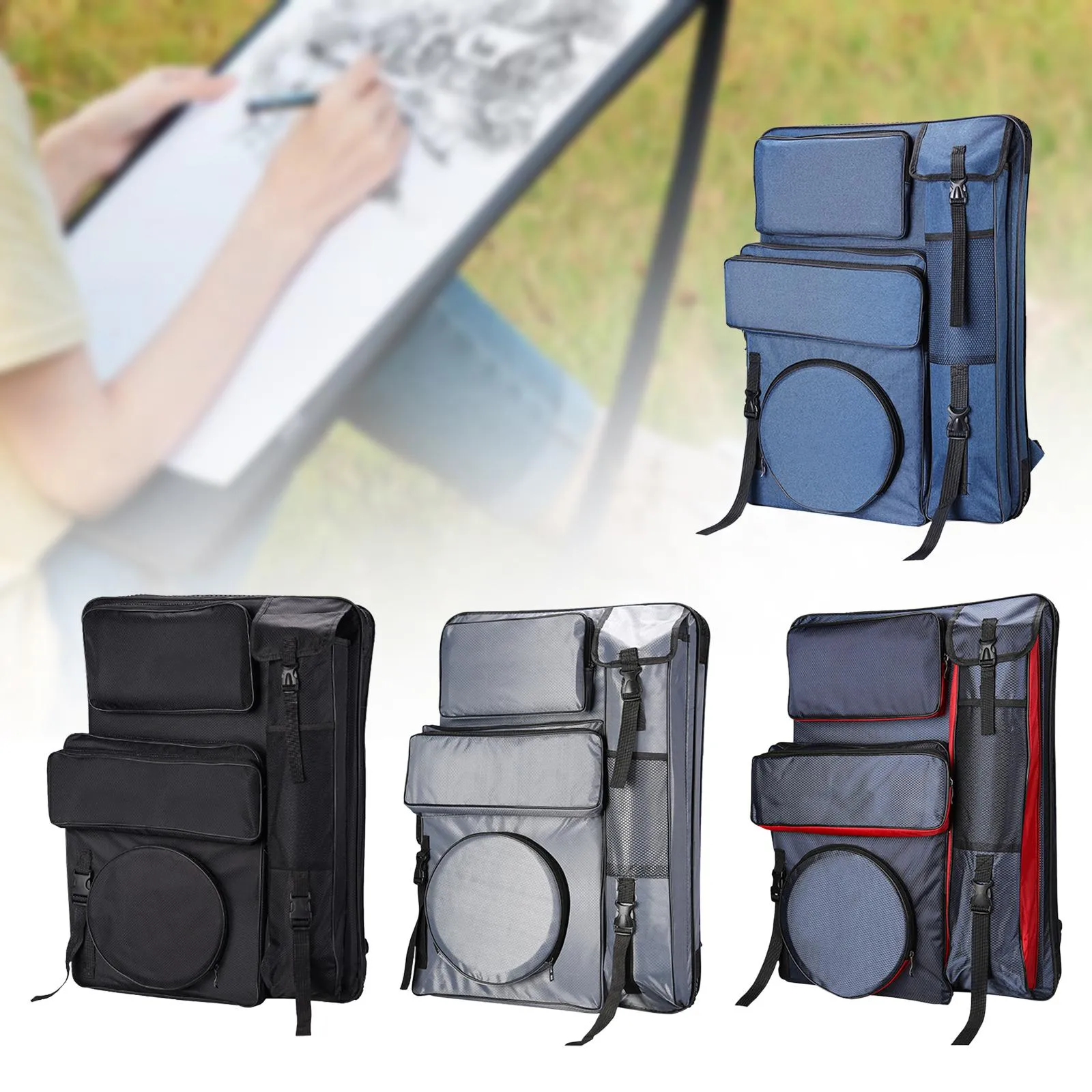 Art Portfolio Case: Water-Resistant Drawing Board Bag for Art Supplies ...