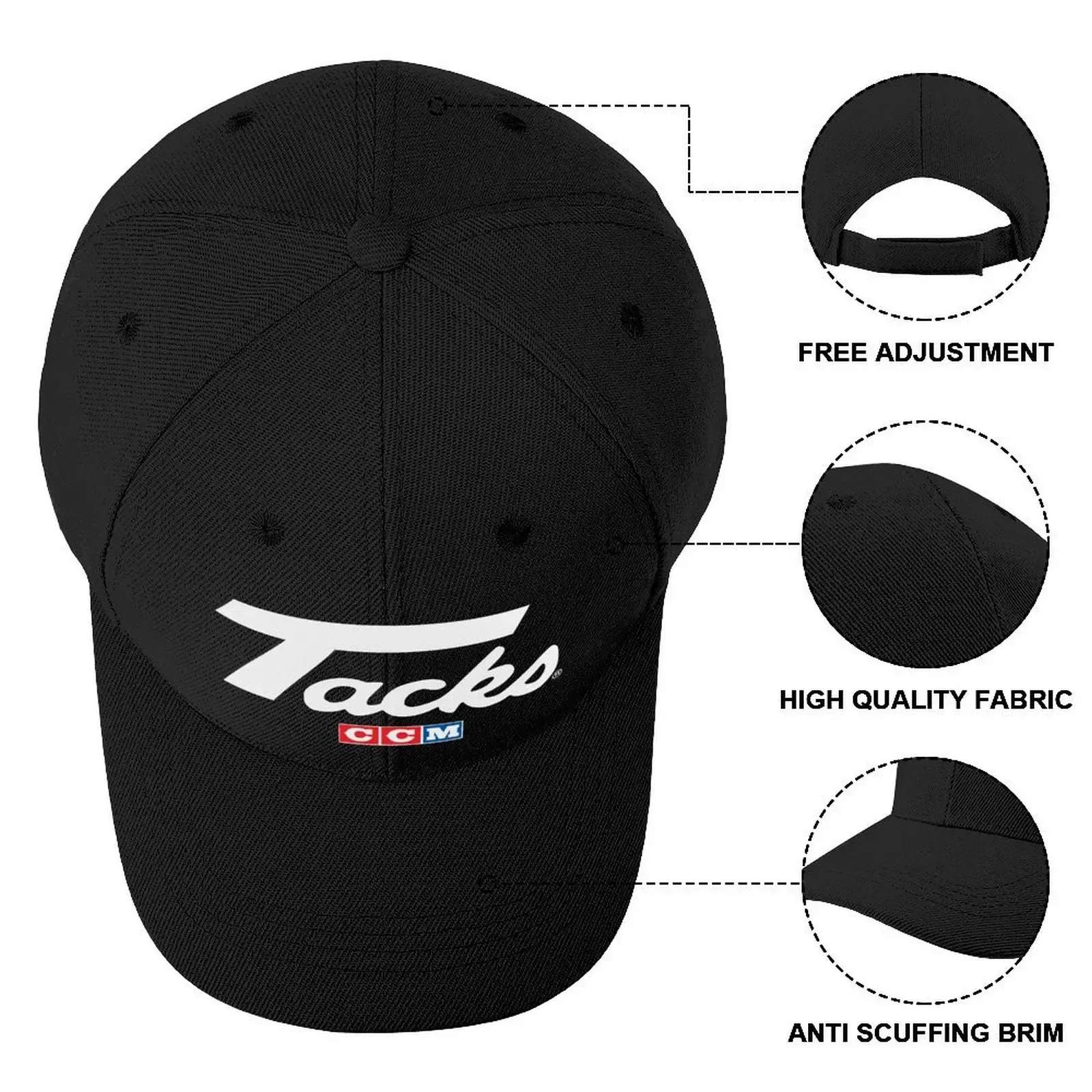 Ccm Tacks Retro Ice Hockey Logo Baseball Cap - Beach, Outing, Cute Hats ...
