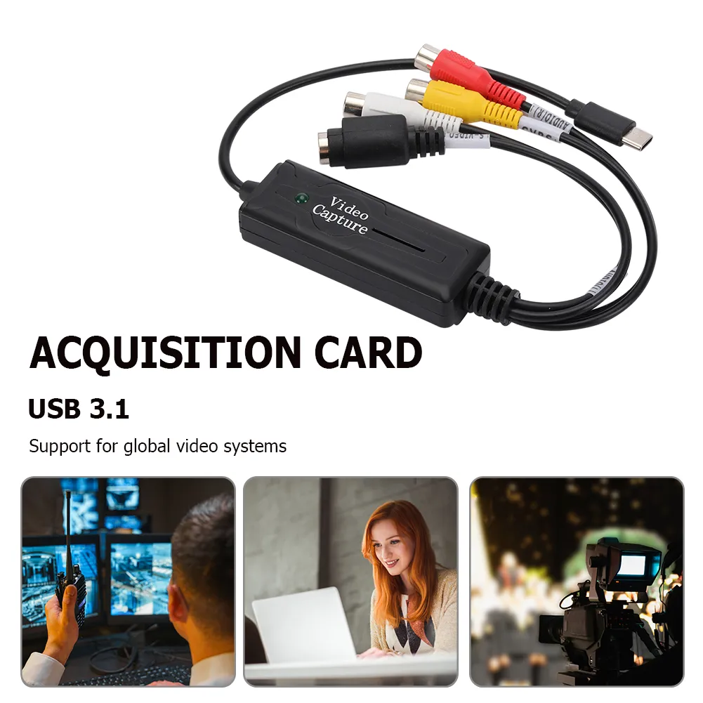 USB C CCTV Video Capture Card: 1 Channel Audio & Video Recording For ...
