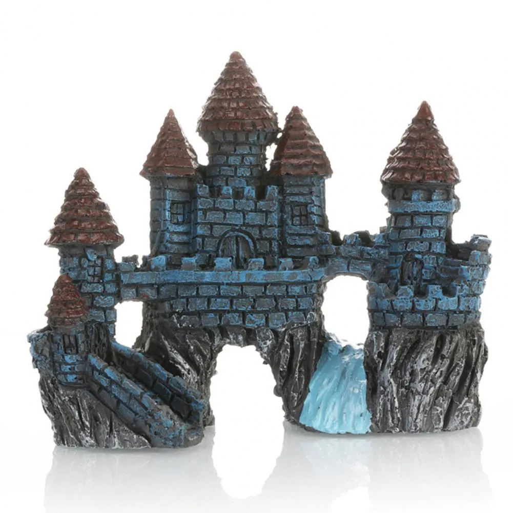 DHgate.com:"Mystic Hideaway Castle/Pyramid: Resin Aquarium Decor for ...