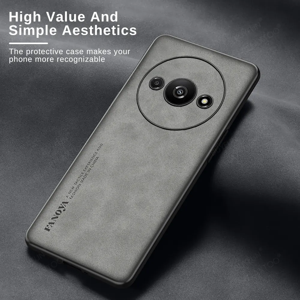DHgate.com:Redmi A3 Case, Matte Lambskin Shockproof Coque for Xiaomi ...