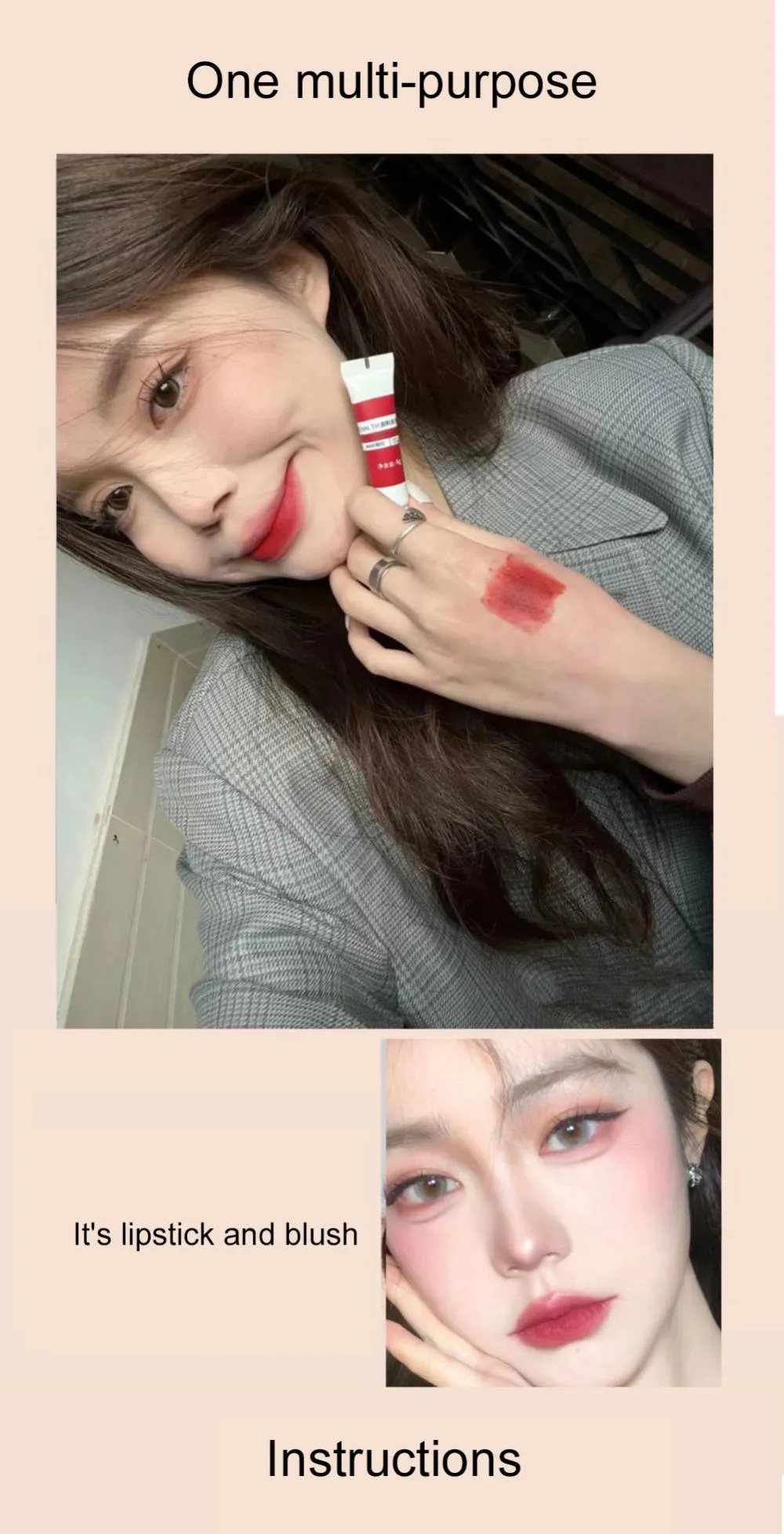 Long Lasting Waterproof Lip Tint with Soft Matte Finish and Moisturizing Lip Glaze Tube from ...